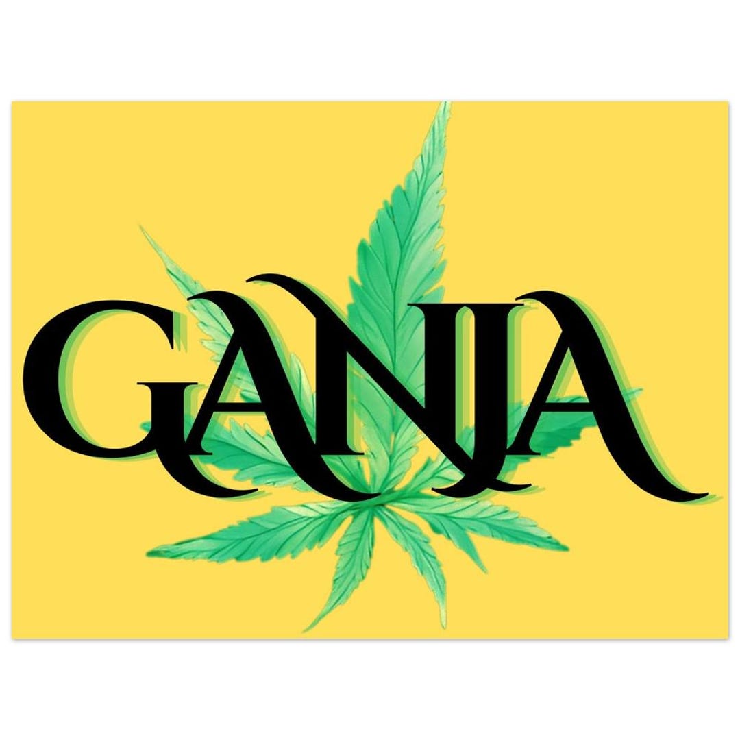 GANJA Premium Semi-glossy Paper Poster Unframed Various Size - Etsy