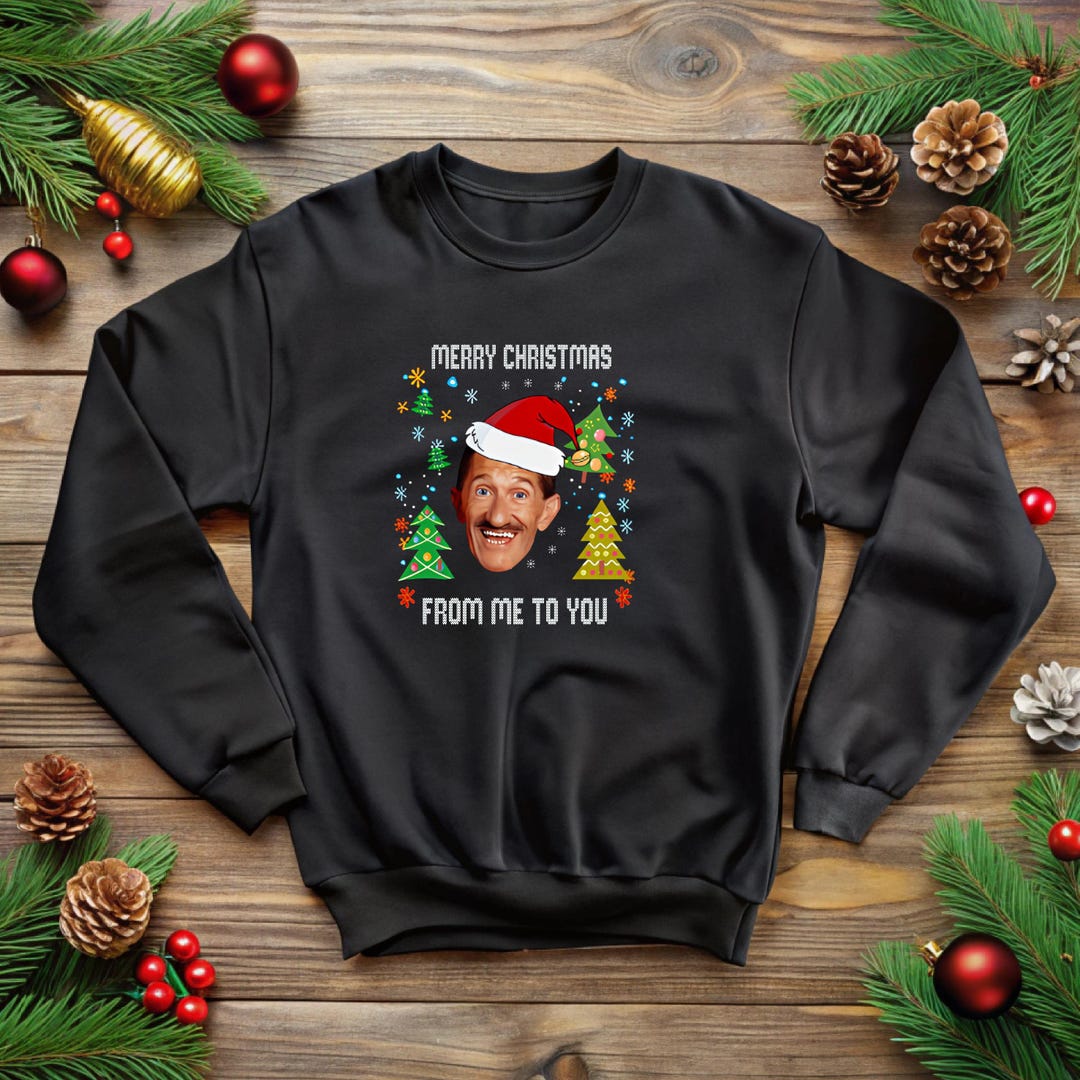 Funny Barry Chuckle Brothers Me to You Christmas Jumper Xmas Top Secret ...