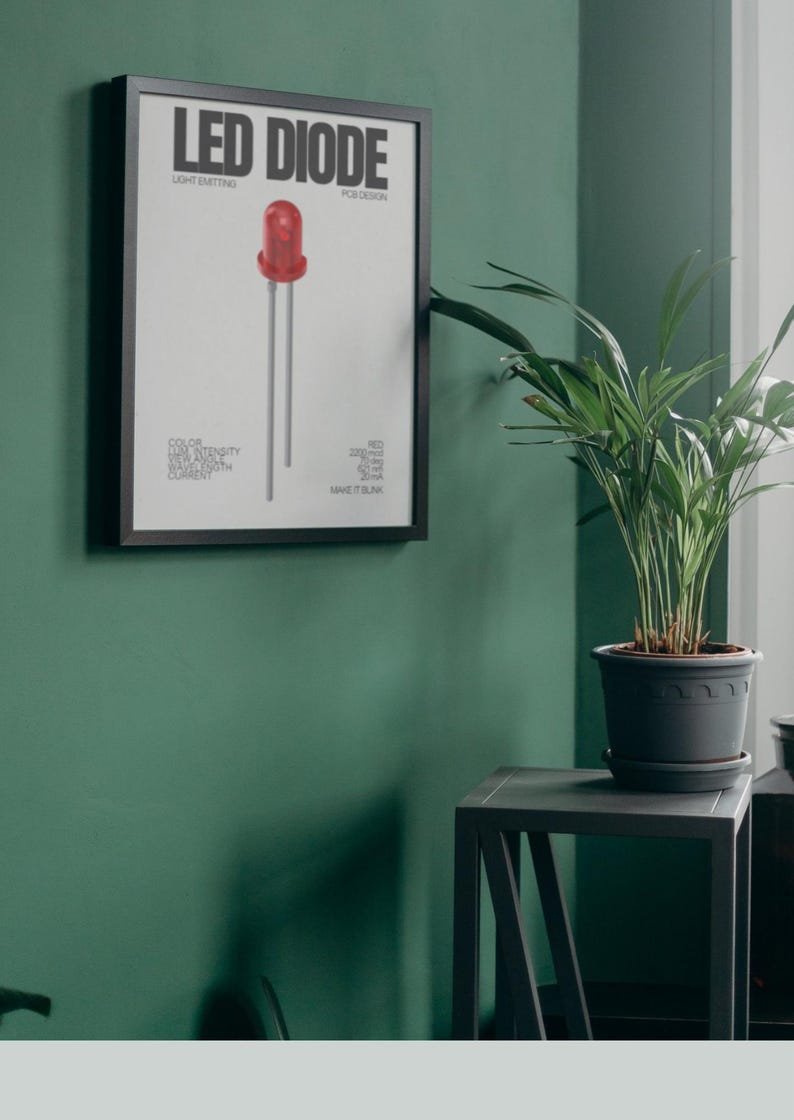 Minimalistic LED A3 Poster - Etsy