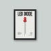 Minimalistic LED A3 Poster - Etsy