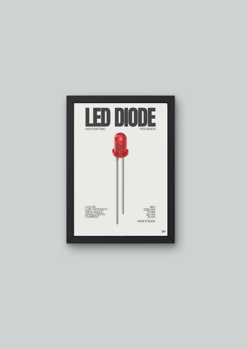 Minimalistic LED A3 Poster - Etsy