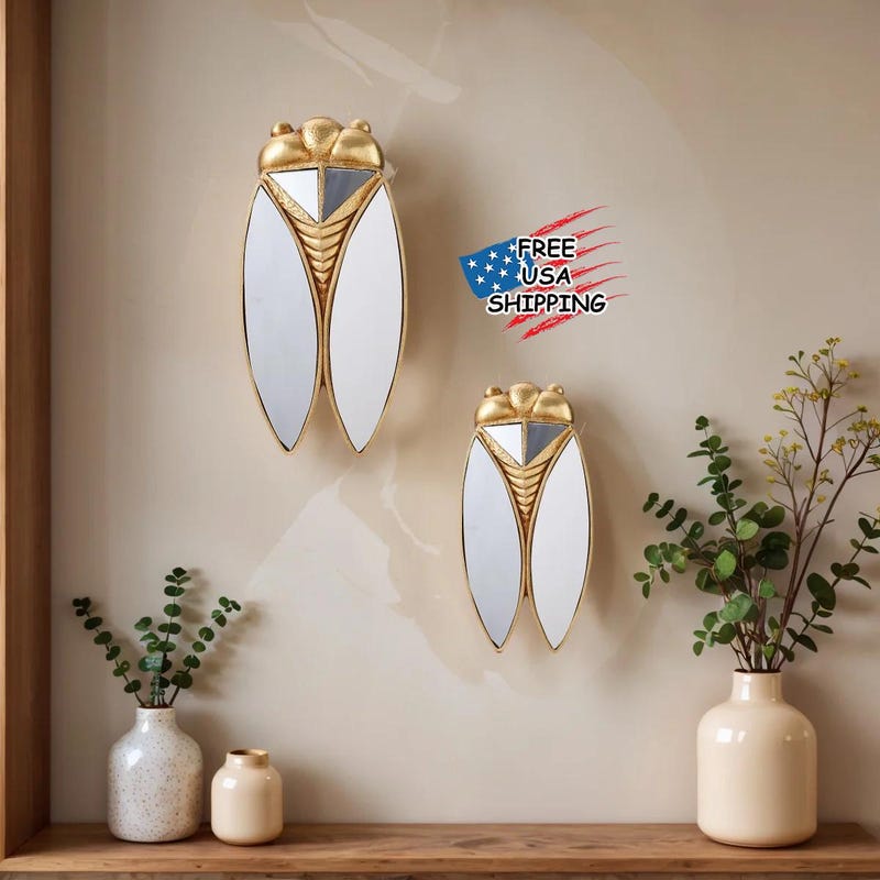Golden Cicada - Etsy