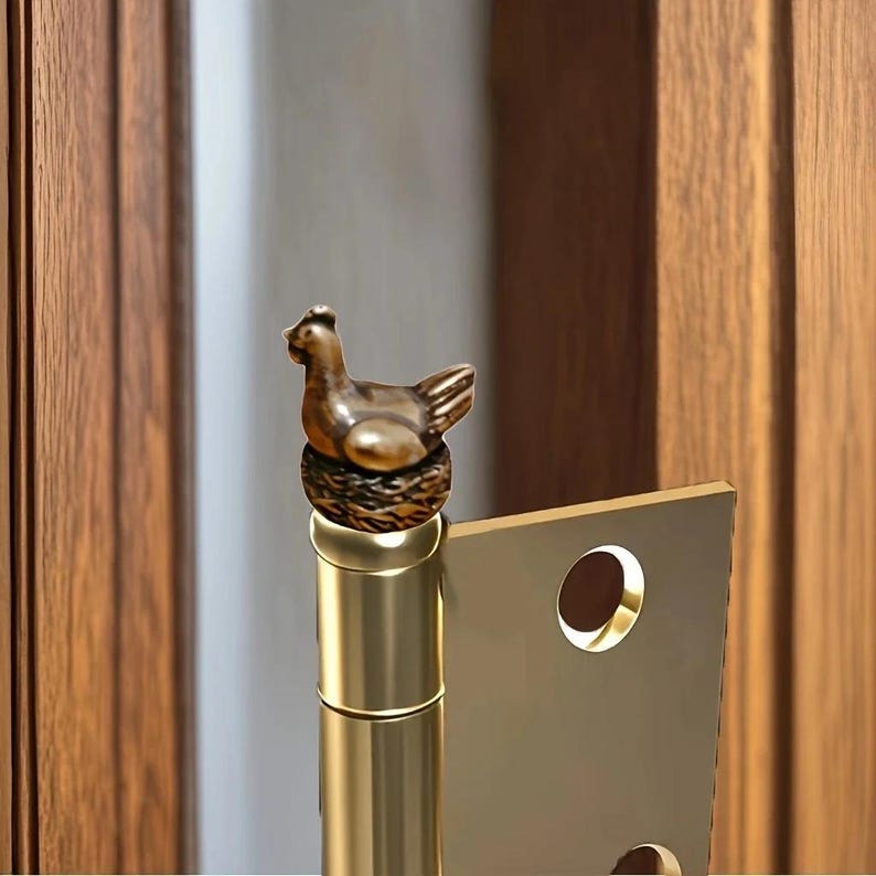 1pc Bronze Animal Door Hinges Figurines – Magnetic Cabinet Decorative ...