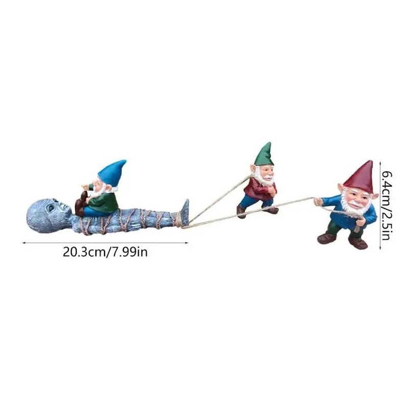 Hilarious Garden Gnomes Outdoor Statue Figurine With Alien Garden ...