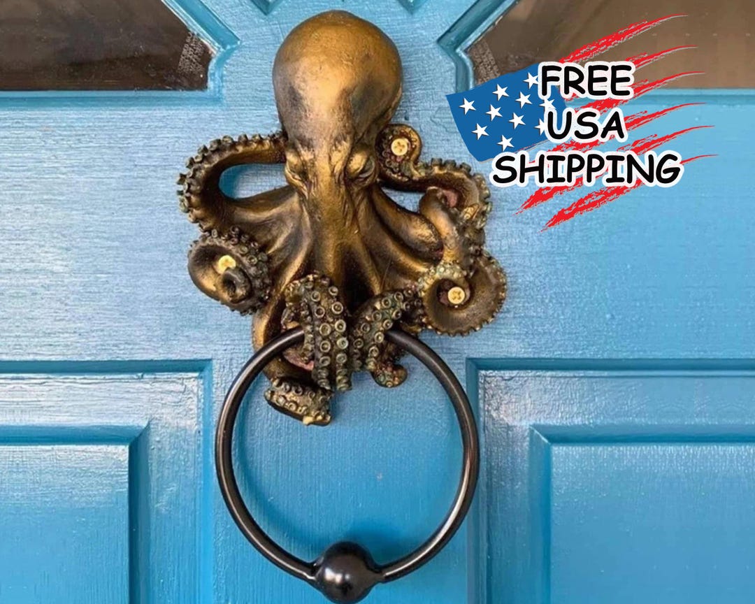 Octopus Decorative Doorbell | Octopus Door Bell | Edwardian Victorian ...