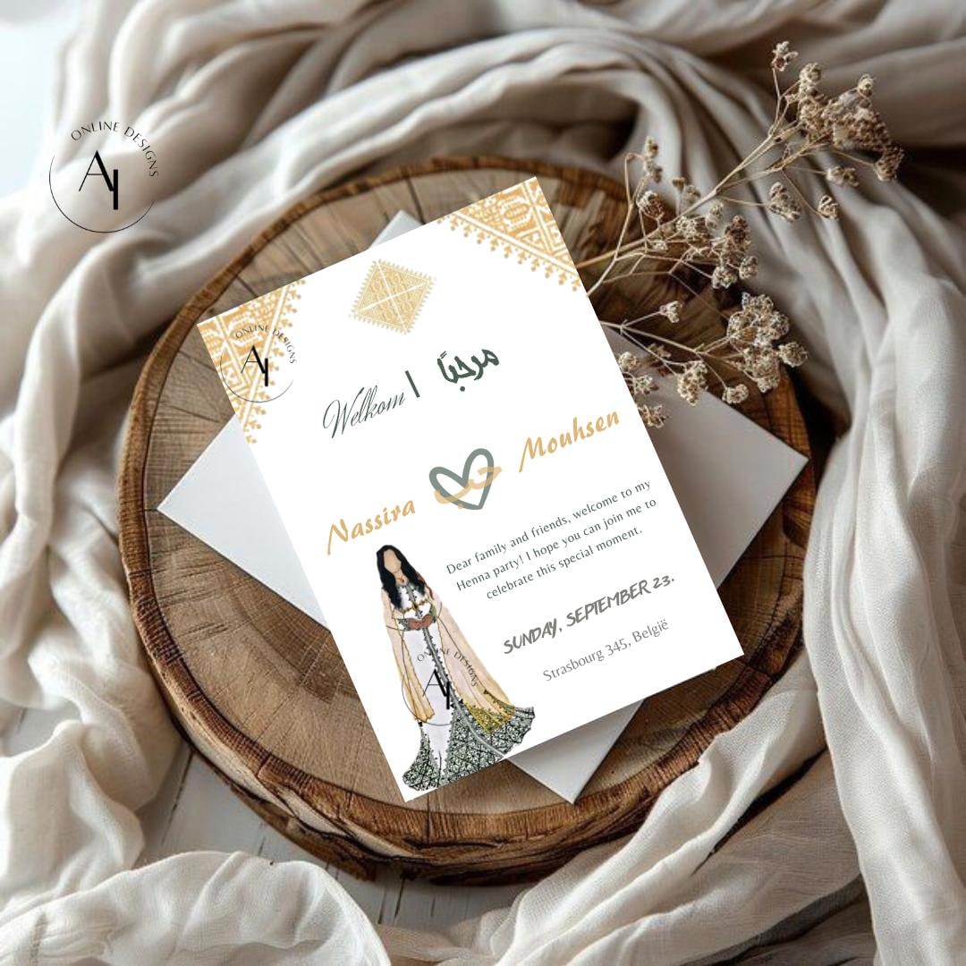 Traditional Henna Party Invitation - Etsy