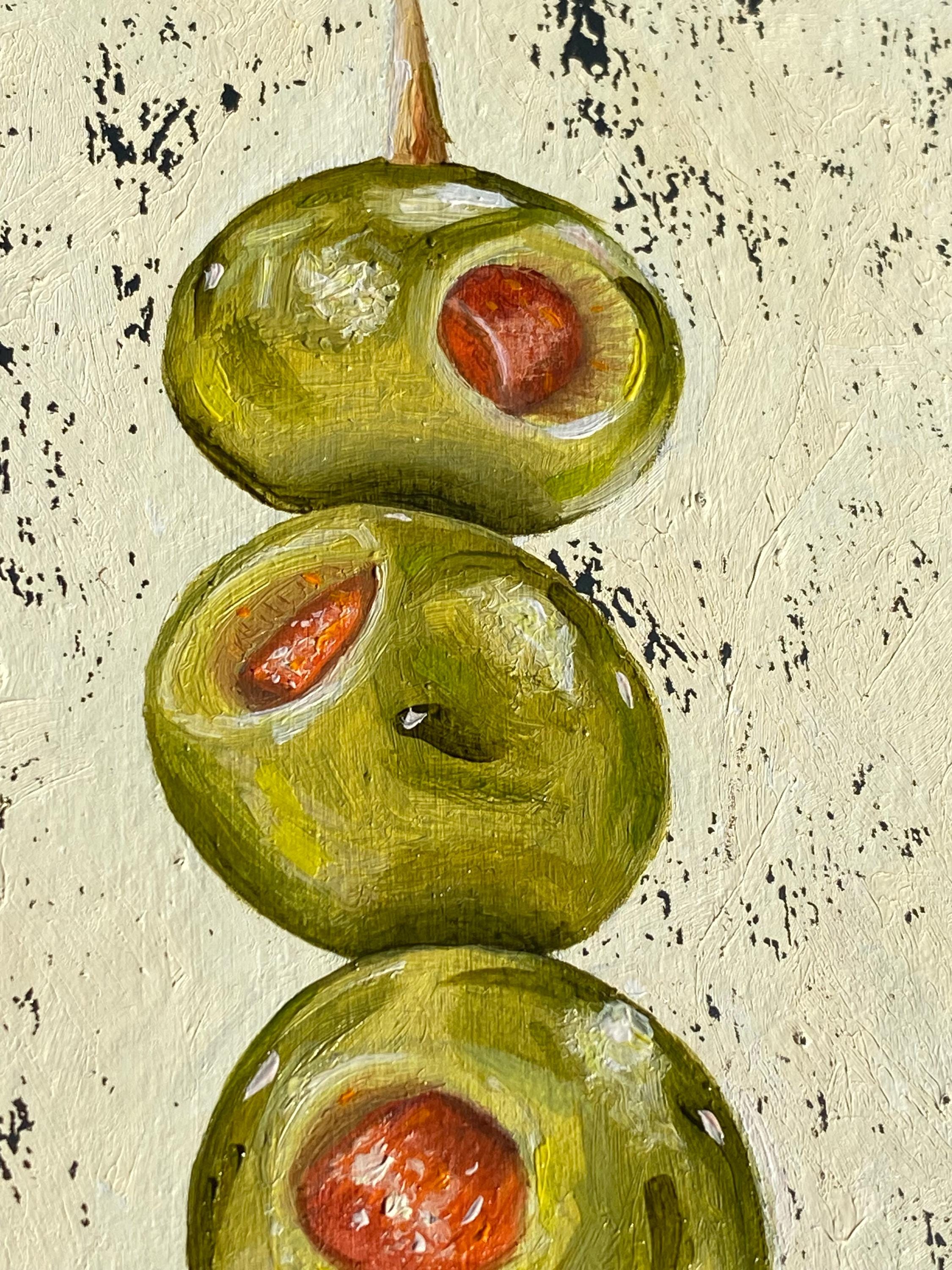 Olive Original Oil Painting Kitchen Still Life Vegetable Olives Fine ...