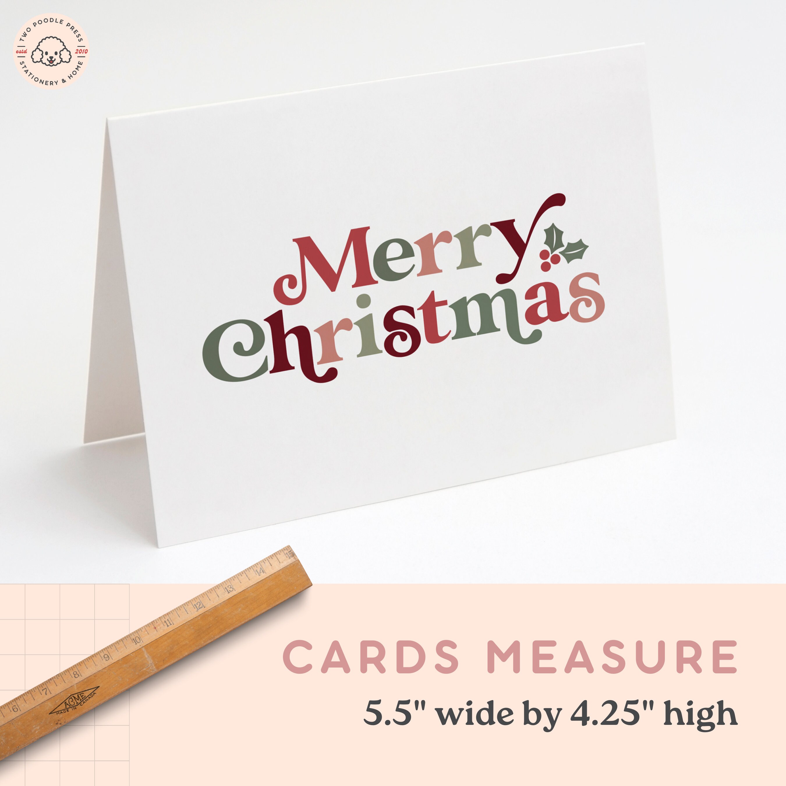 Boho Christmas Cards, Retro Christmas Cards, Boxed Christmas Cards Free ...