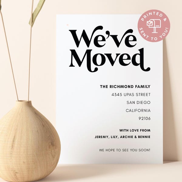 Moving Postcard - Etsy