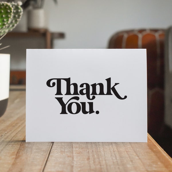 Classic Thank You Cards - Etsy