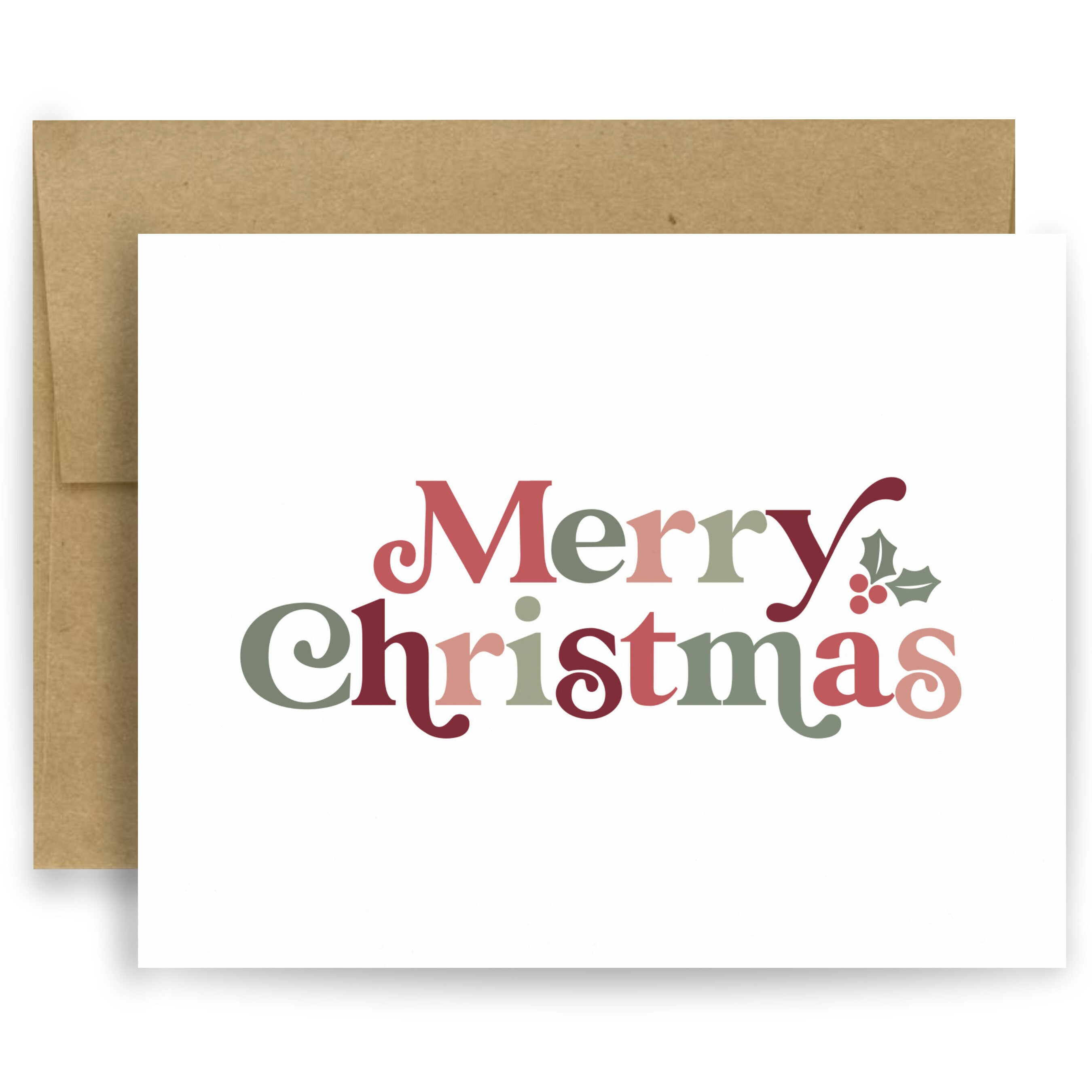 Boho Christmas Cards, Retro Christmas Cards, Boxed Christmas Cards Free ...
