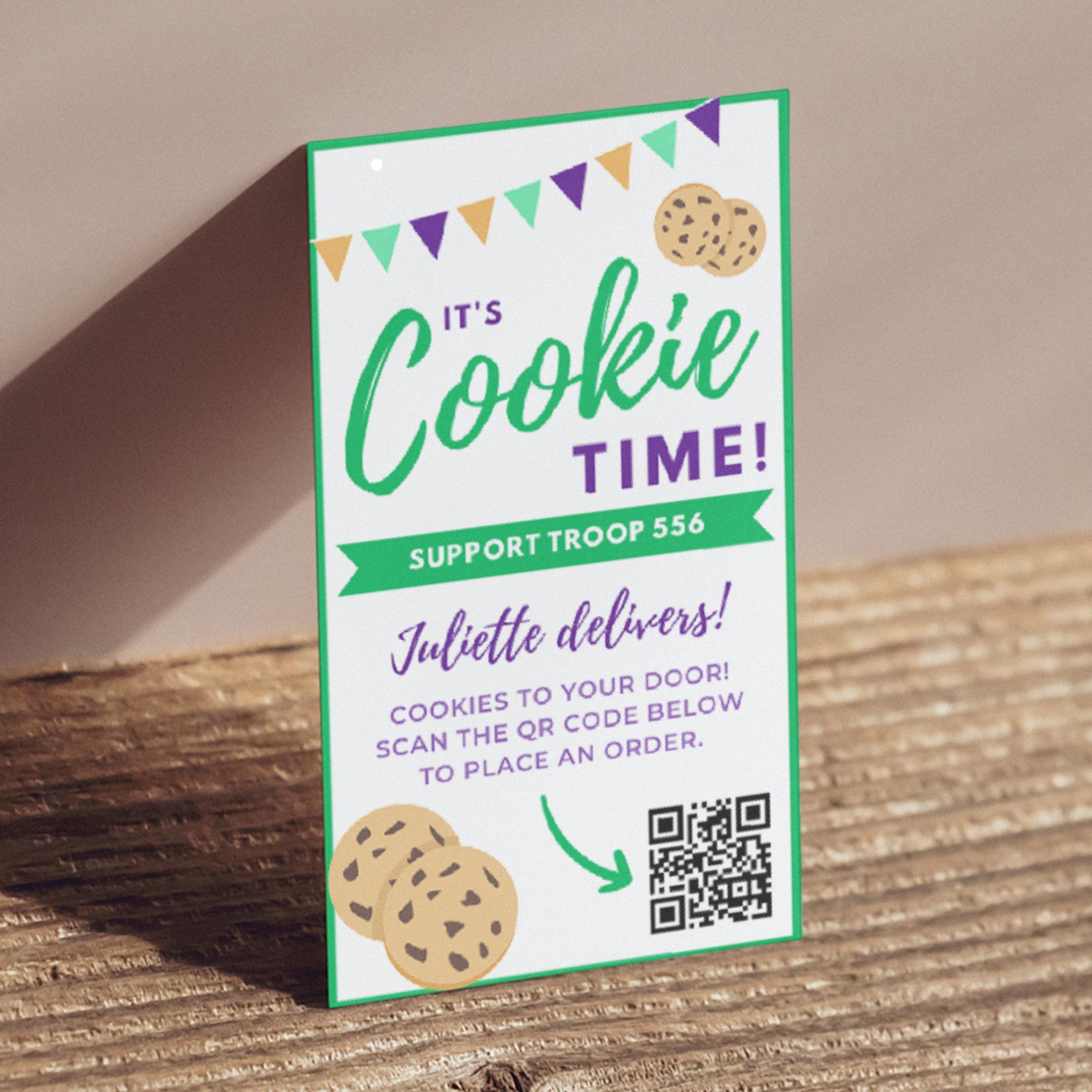 Scout Cookie Business Cards With QR Code: Printed & Shipped - Etsy