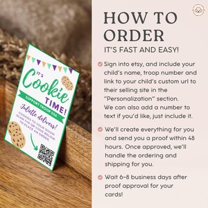 2025 Scout Cookie Printed Business Cards With QR Code, Shipped Direct ...