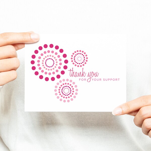 Breast Cancer Survivor Thank You Cards - Etsy