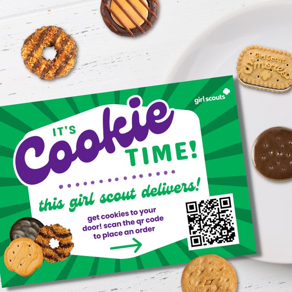 Girl Scout Cookie Flyer Qr Code - Etsy