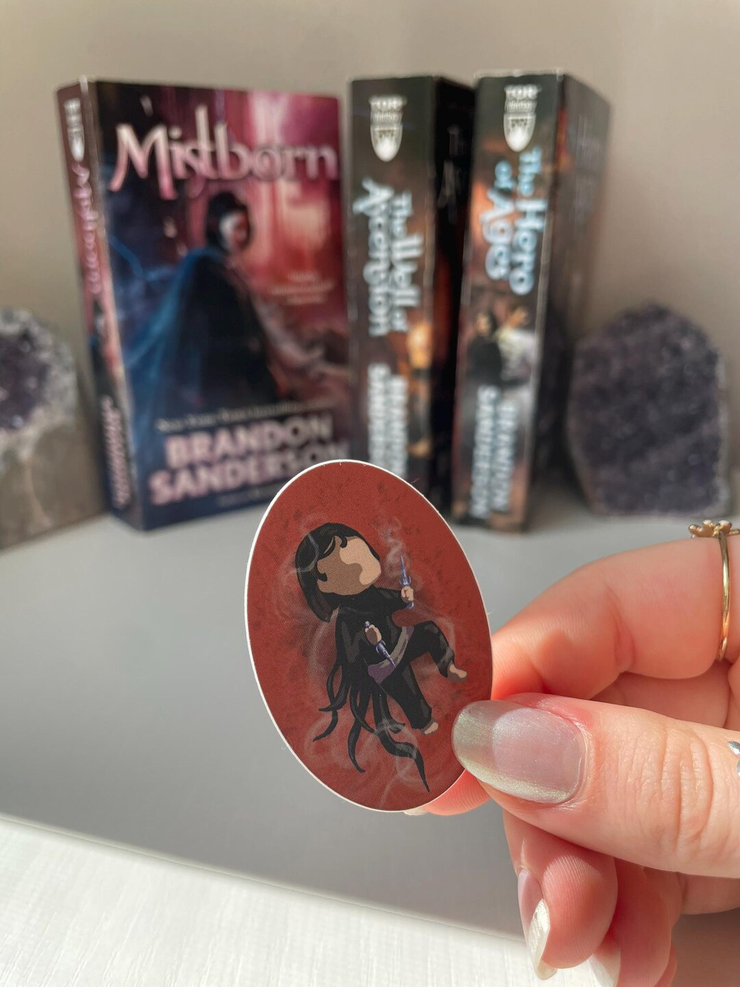 Mistborn - Vin Vinyl Sticker - Brandon Sanderson Fan Art - Etsy