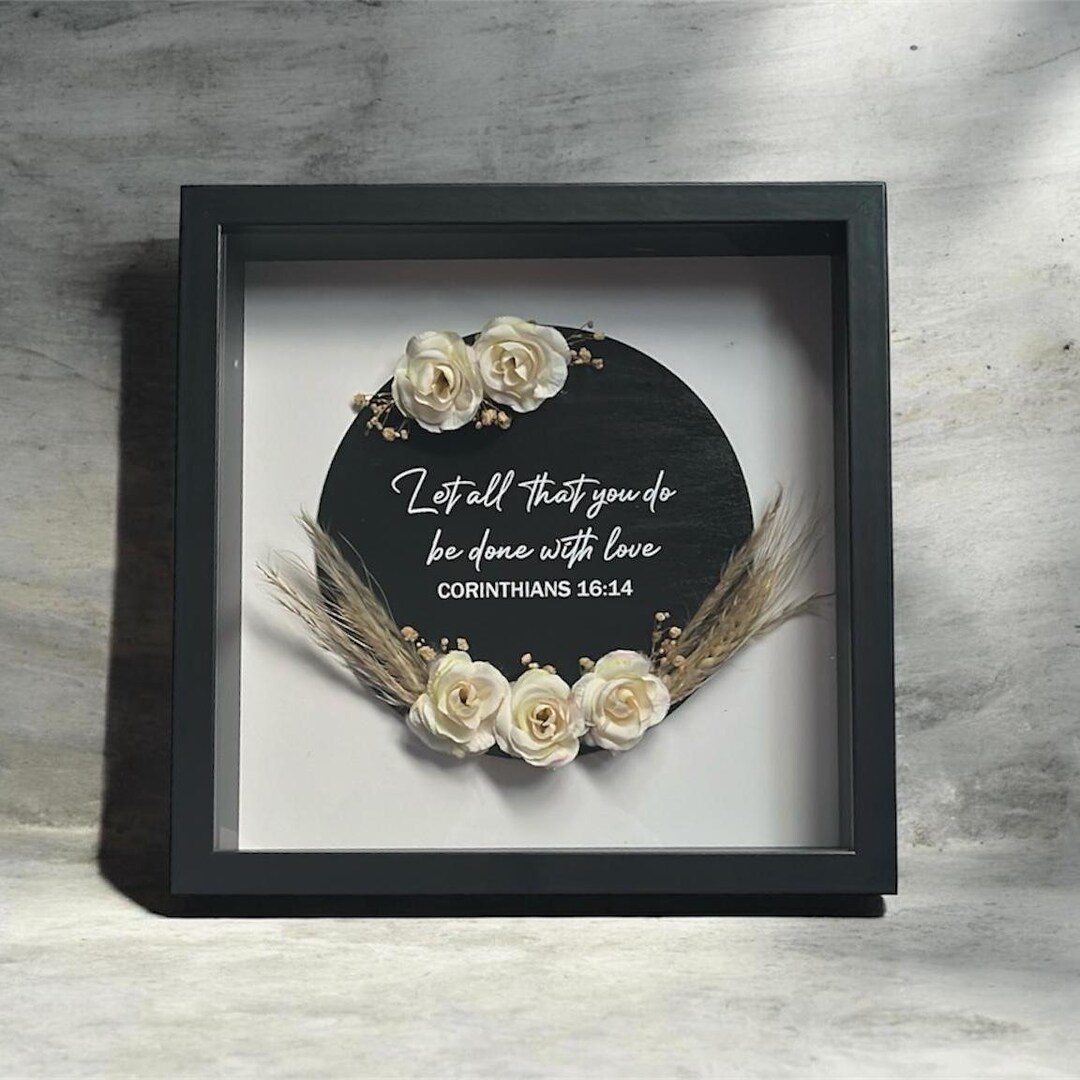 Bible Quote Box Frame - Etsy
