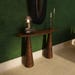 Sleek Solid Wood Console Table With Tapered Legs Mid-century Modern TV ...