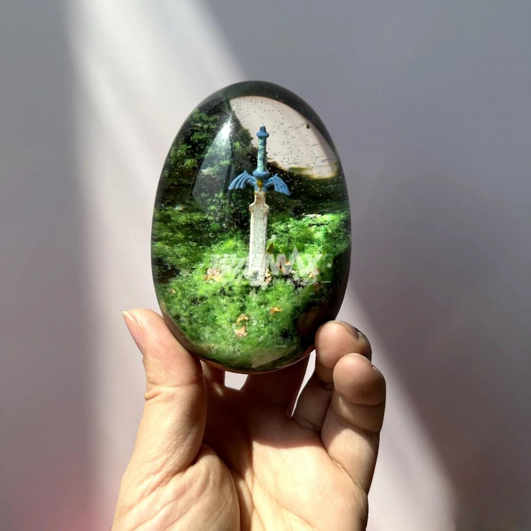 Zelda Master Sword Wooden Resin Egg Mythology Swordplay, Fantasy ...