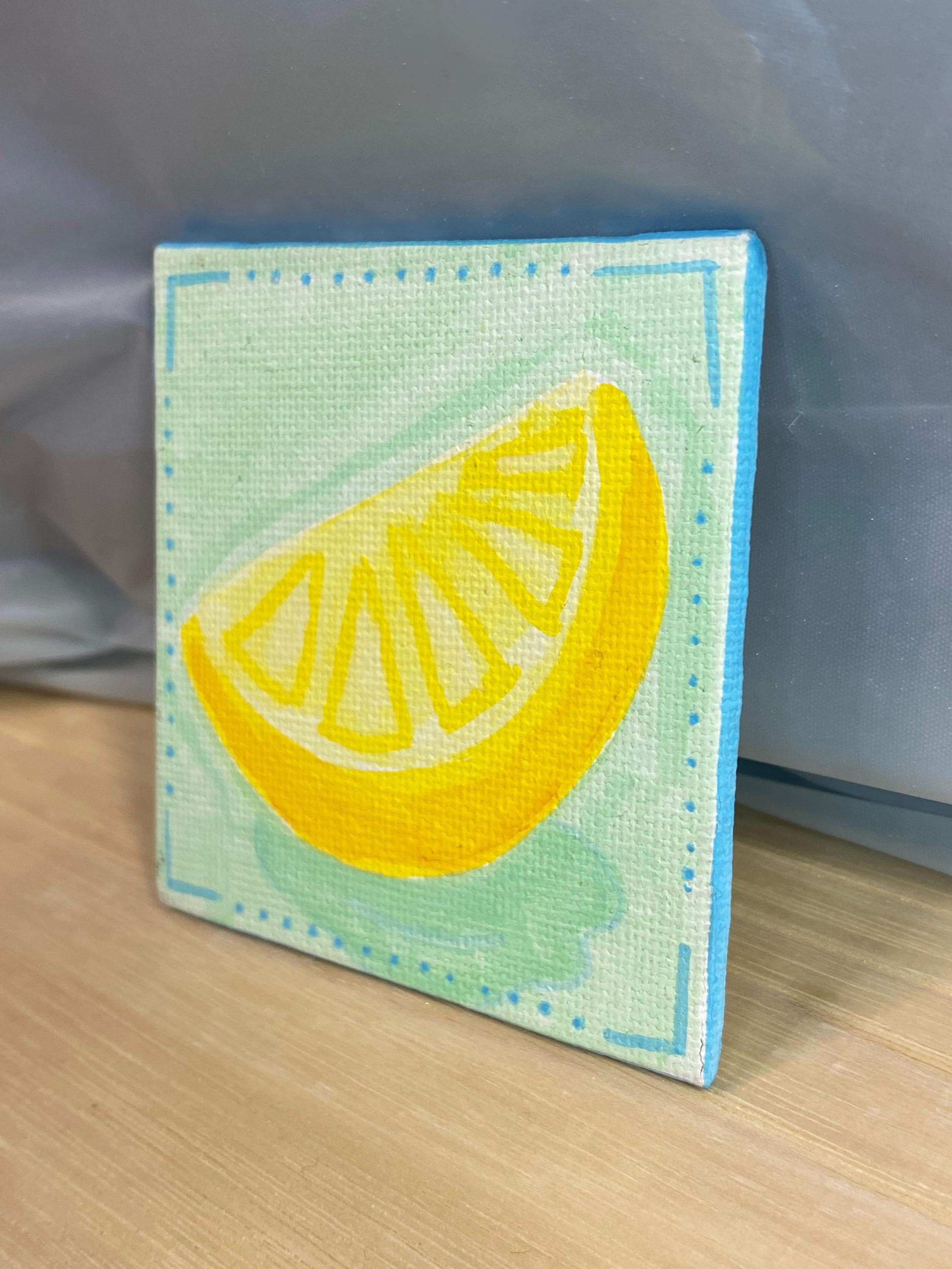 Original Acrylic Lemon Painting - Etsy