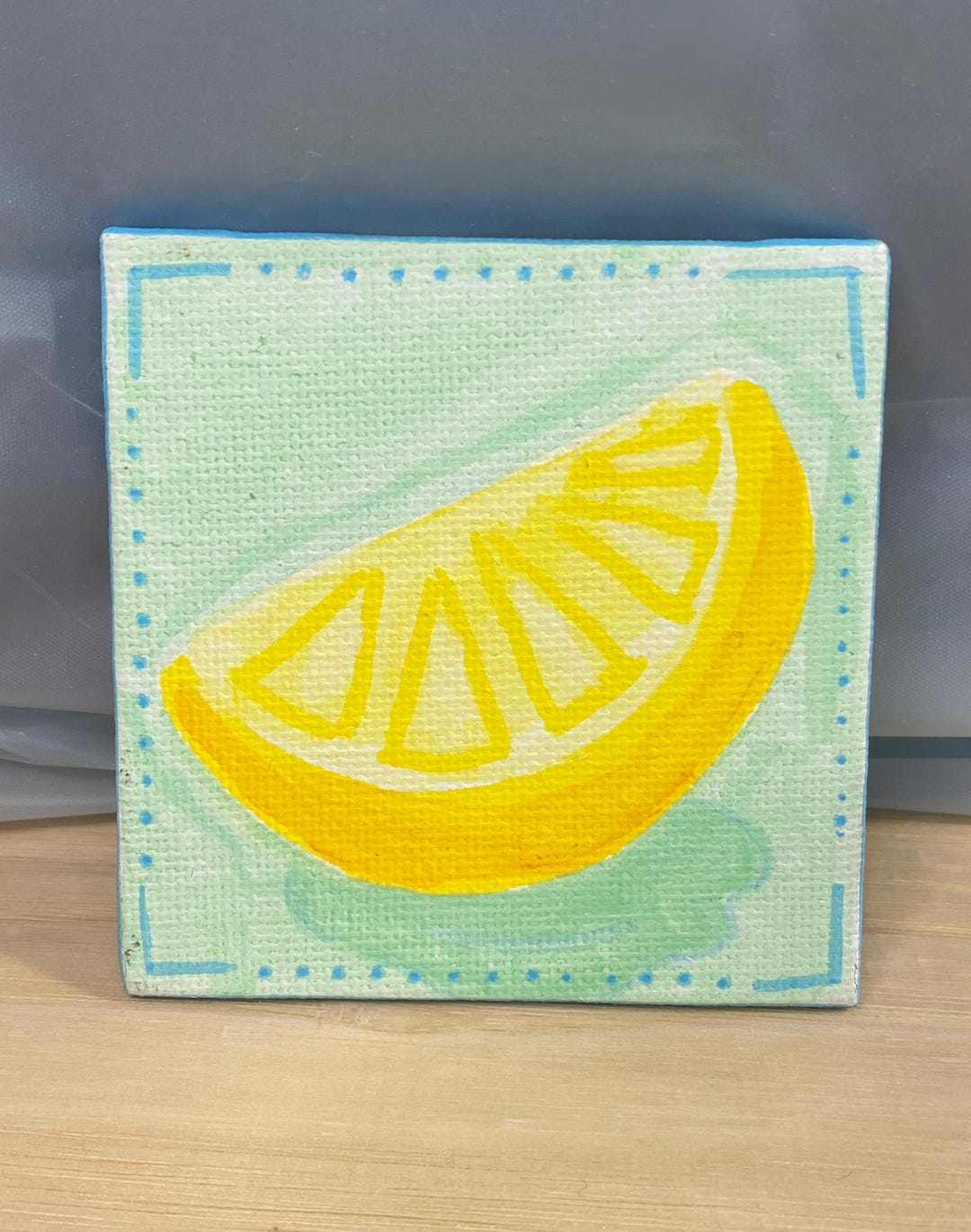 Original Acrylic Lemon Painting - Etsy