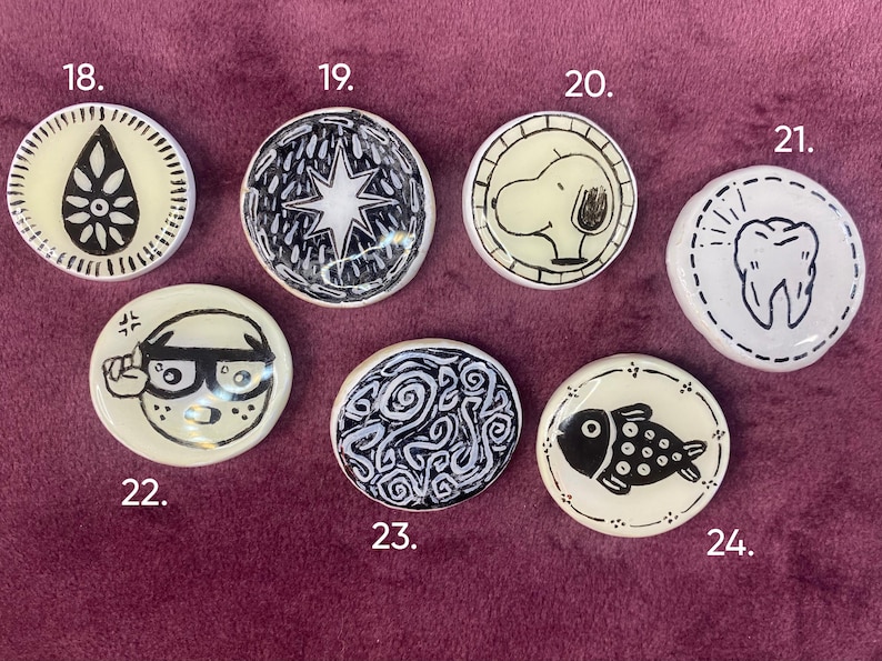 Handmade Clay Pins - Etsy