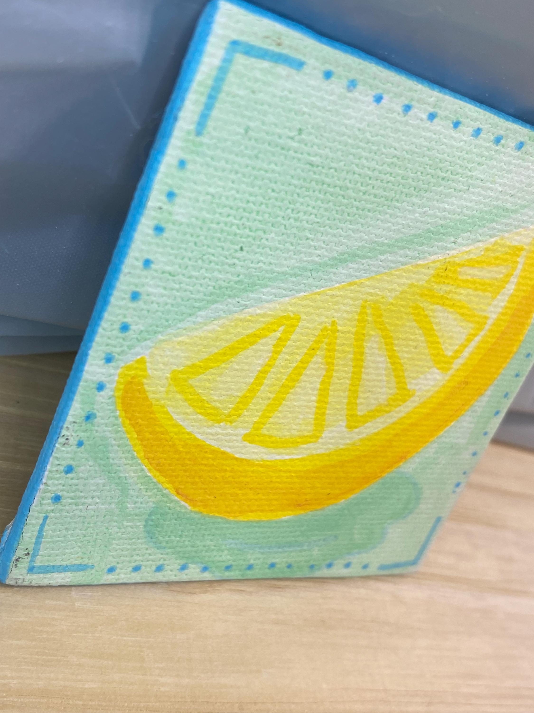 Original Acrylic Lemon Painting - Etsy