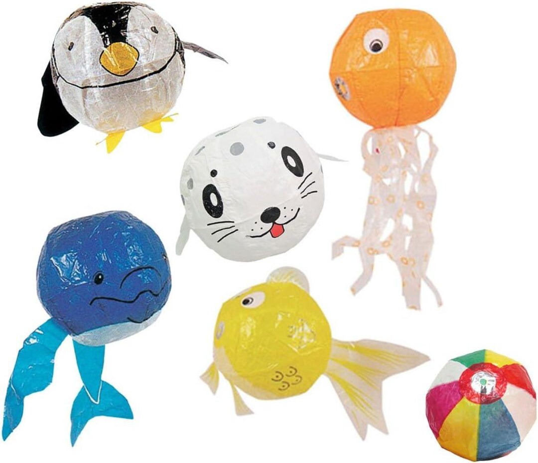 Japanese Paper Balloons Aquarium Party Fun Fish-themed Decor, Unique ...