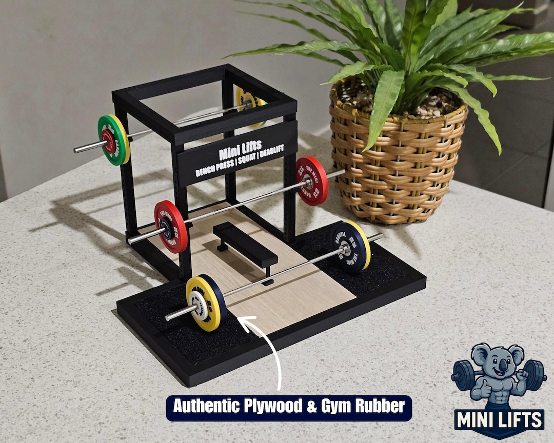 Mini Powerlifting Rack – Custom PR Tracker for Squat, Bench & Deadlift ...