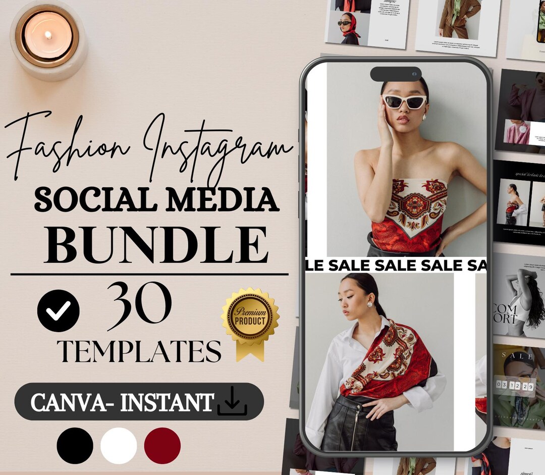 30+ Fashion Ecommerce Instagram Post Canva Templates -sustainable ...