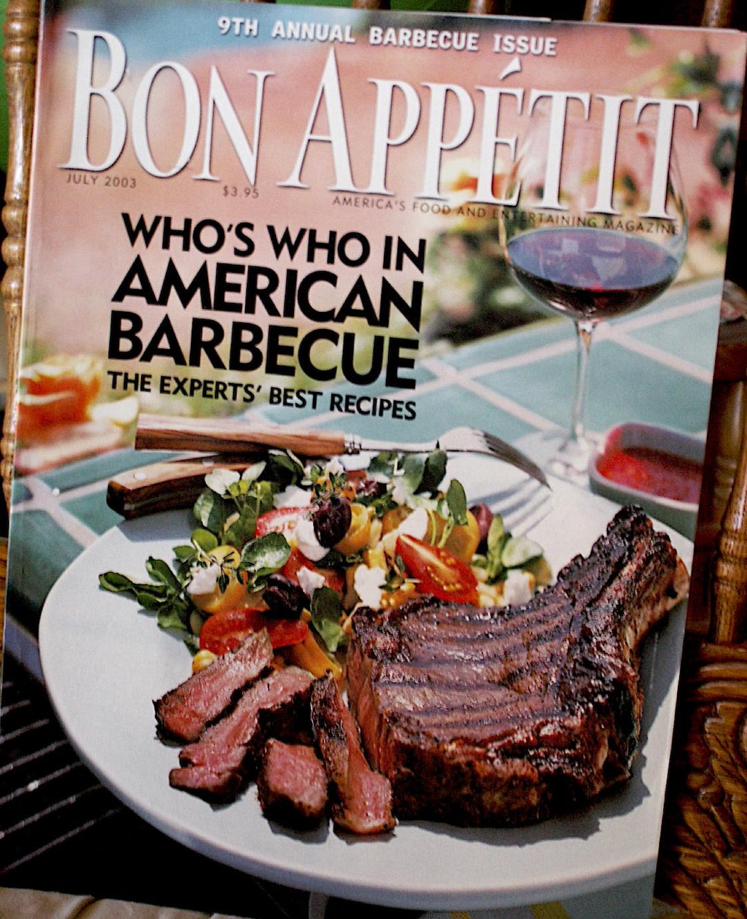 BON APPETIT Magazine July 2003 Recipe Vintage Book, America's Food and ...