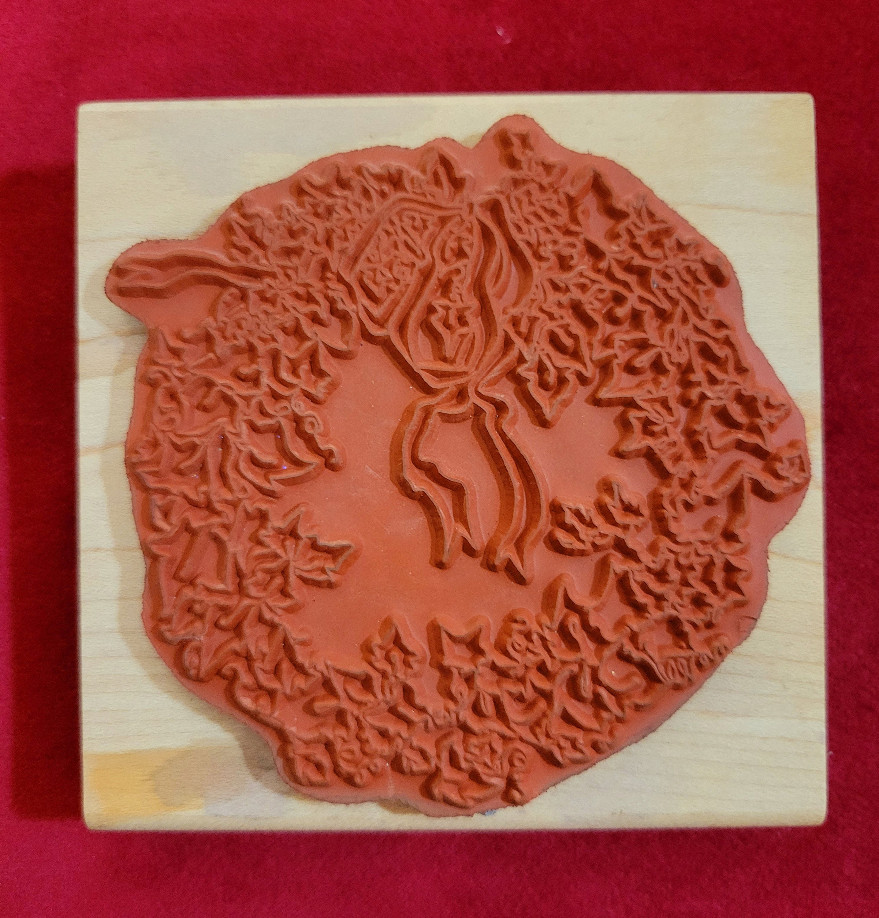OOP Annette Allen Watkins Rubber Stamp, Ivy Wreath, #S-JB-1451 - Etsy