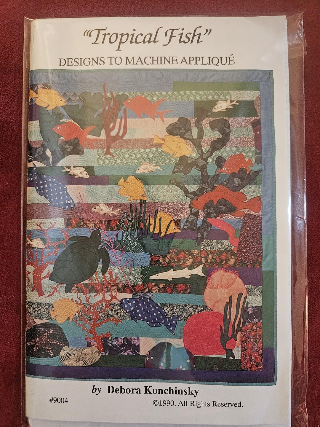 Vintage OOP Critter Pattern Works Tropical Fish Machine Applique ...