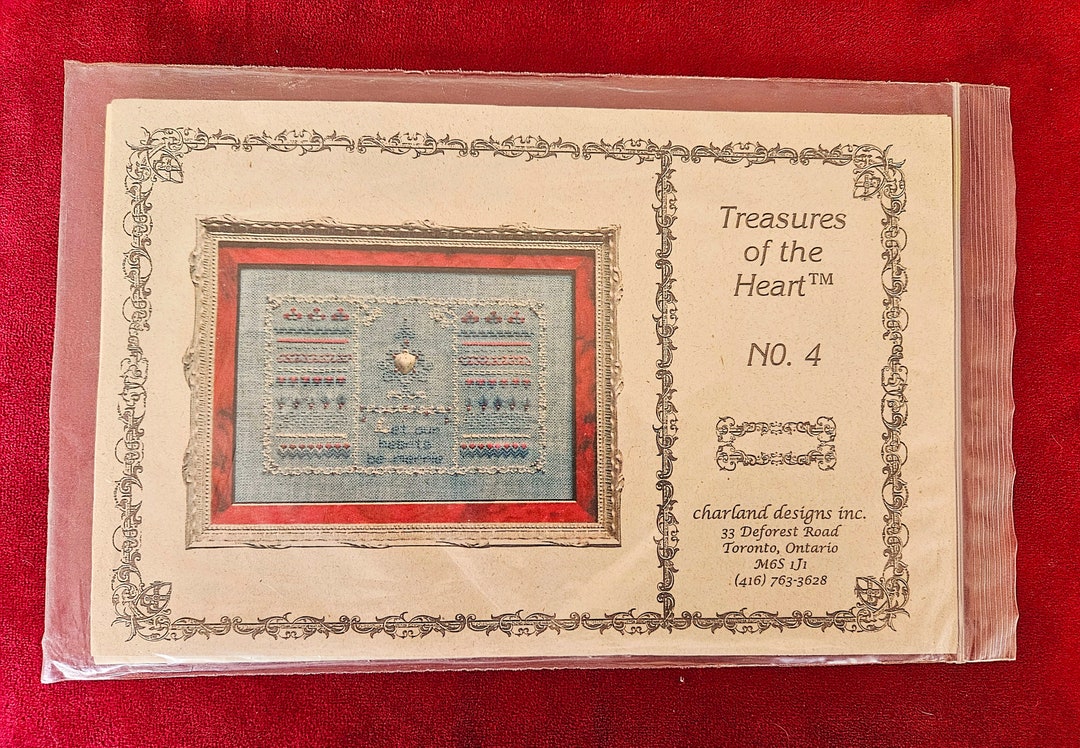 Charland Designs "treasures of the Heart No. 4" Counted Cross Stitch ...