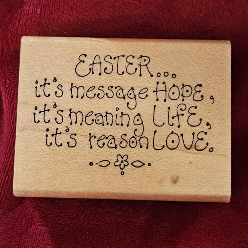 Message Rubber Stamp - Etsy