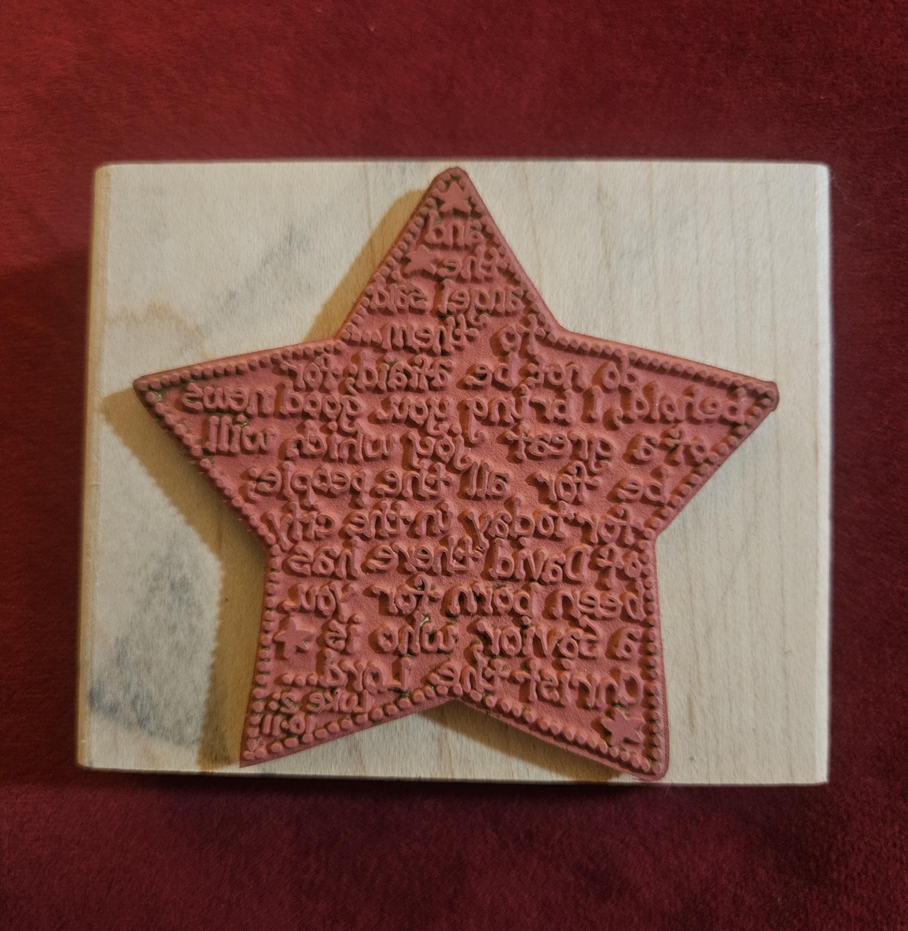 Rare Paula Best Rubber Stamp, 9512-C, Luke 2:10-11, S - Etsy