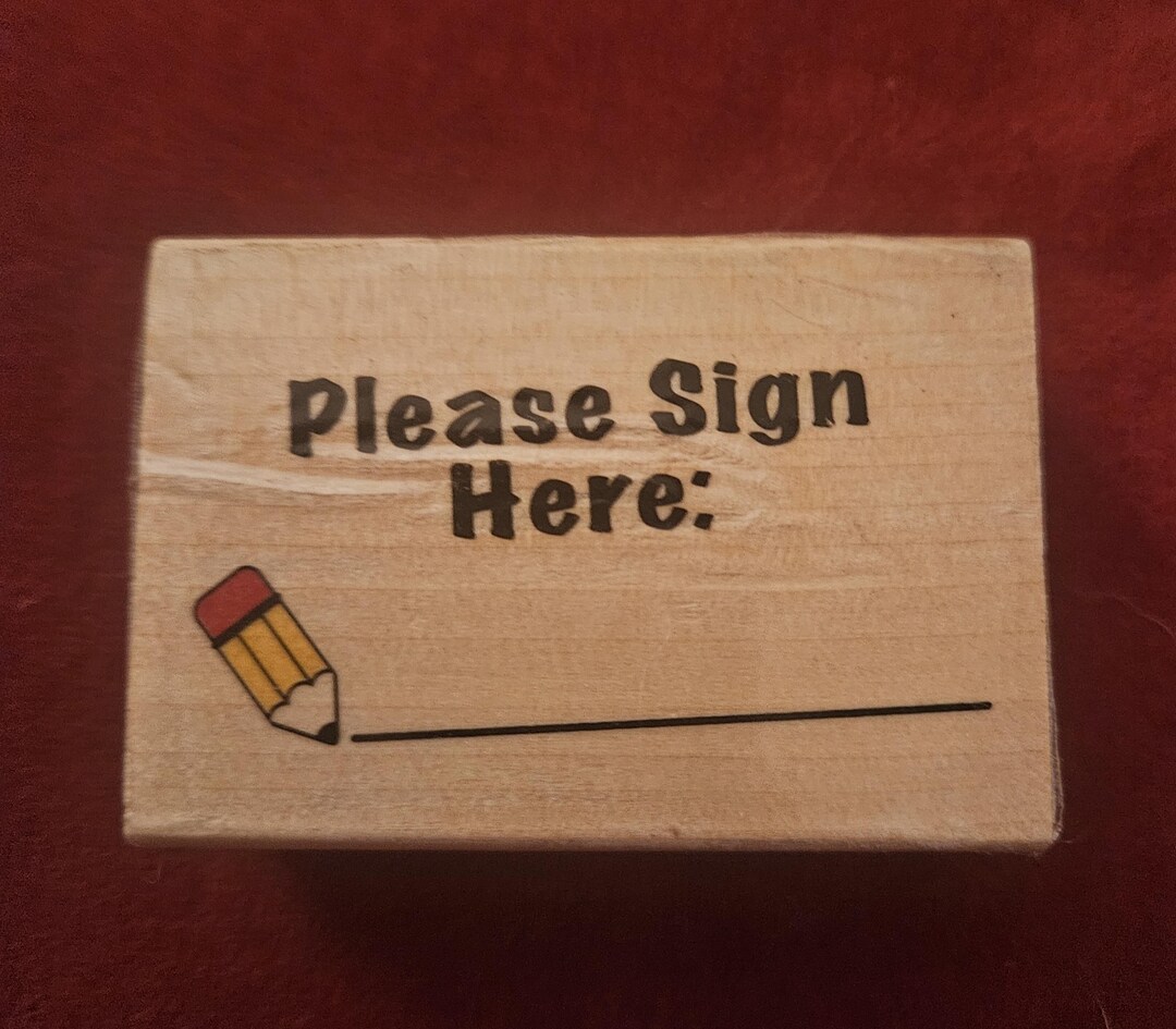 Rare Unknown Maker Teacher "please Sign Here" - Etsy