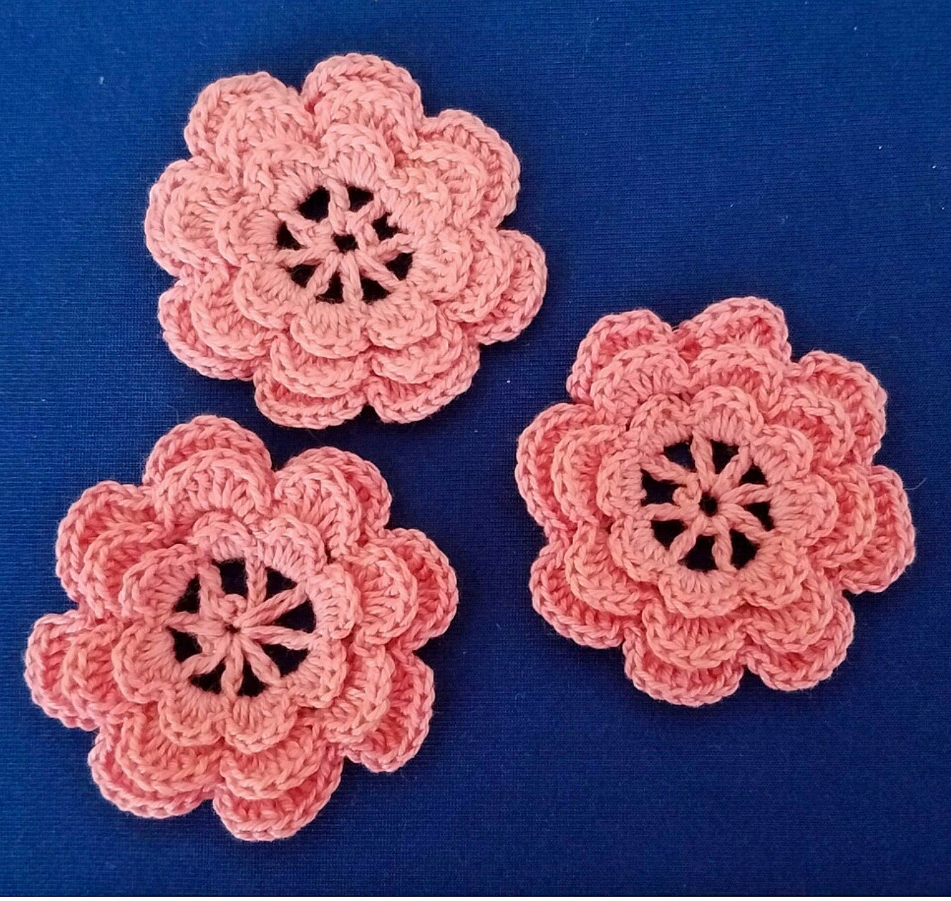 Hand Crocheted Flower Trims, Flower Appliques, Irish Roses ...