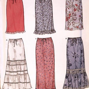 Simplicity's New Look 6953 Misses Skirts With Variations, Uncut Sewing ...