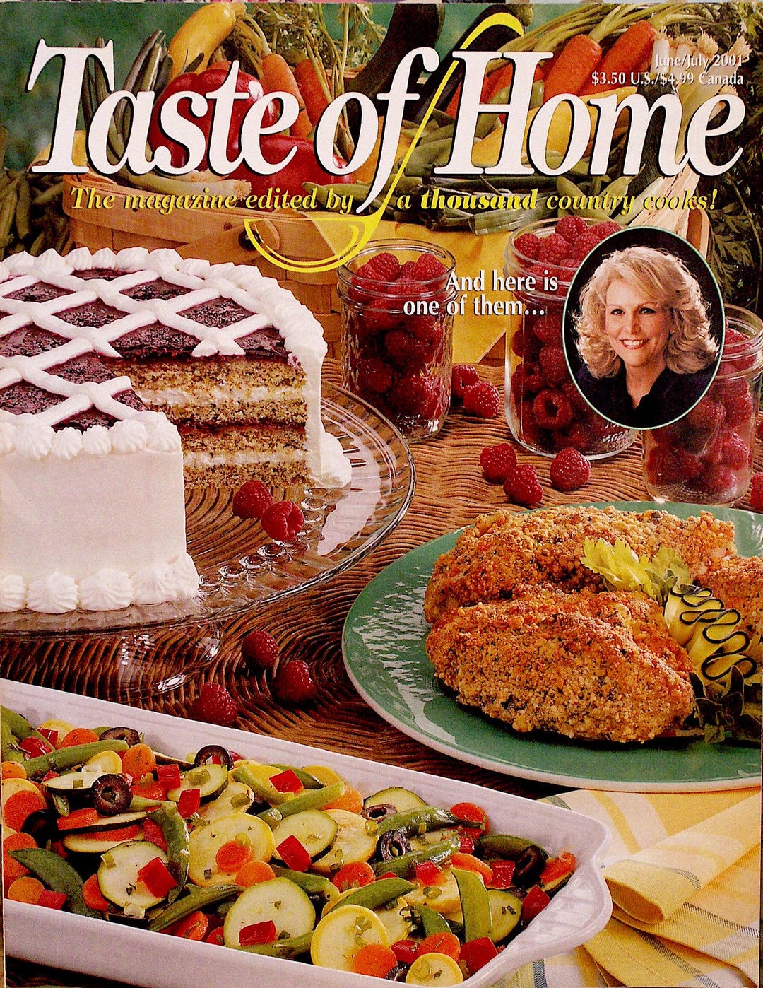 Taste of Home Magazine June/july 2001 Volume 9 Number 3 Vintage Book ...