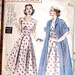 Vintage Butterick Pattern 6130 Size 16 Misses Dress and Redingote ...