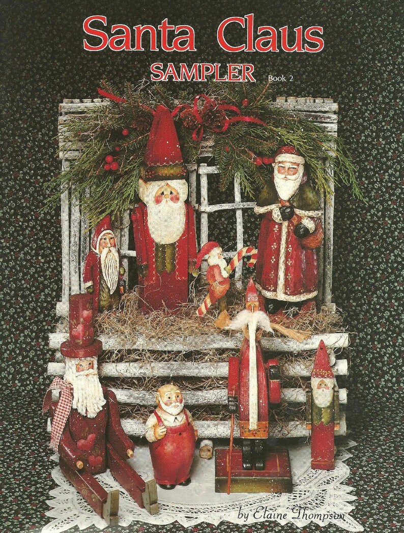 Santa Claus Sampler Book 2 for Tole, Acrylic, Wood Painting, Christmas ...