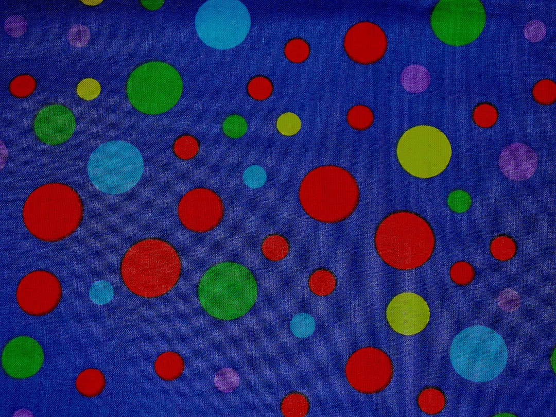 Quilt Fabric, FQ Fat Quarter, Polka Dot Design, 18"x 21" Quilting ...