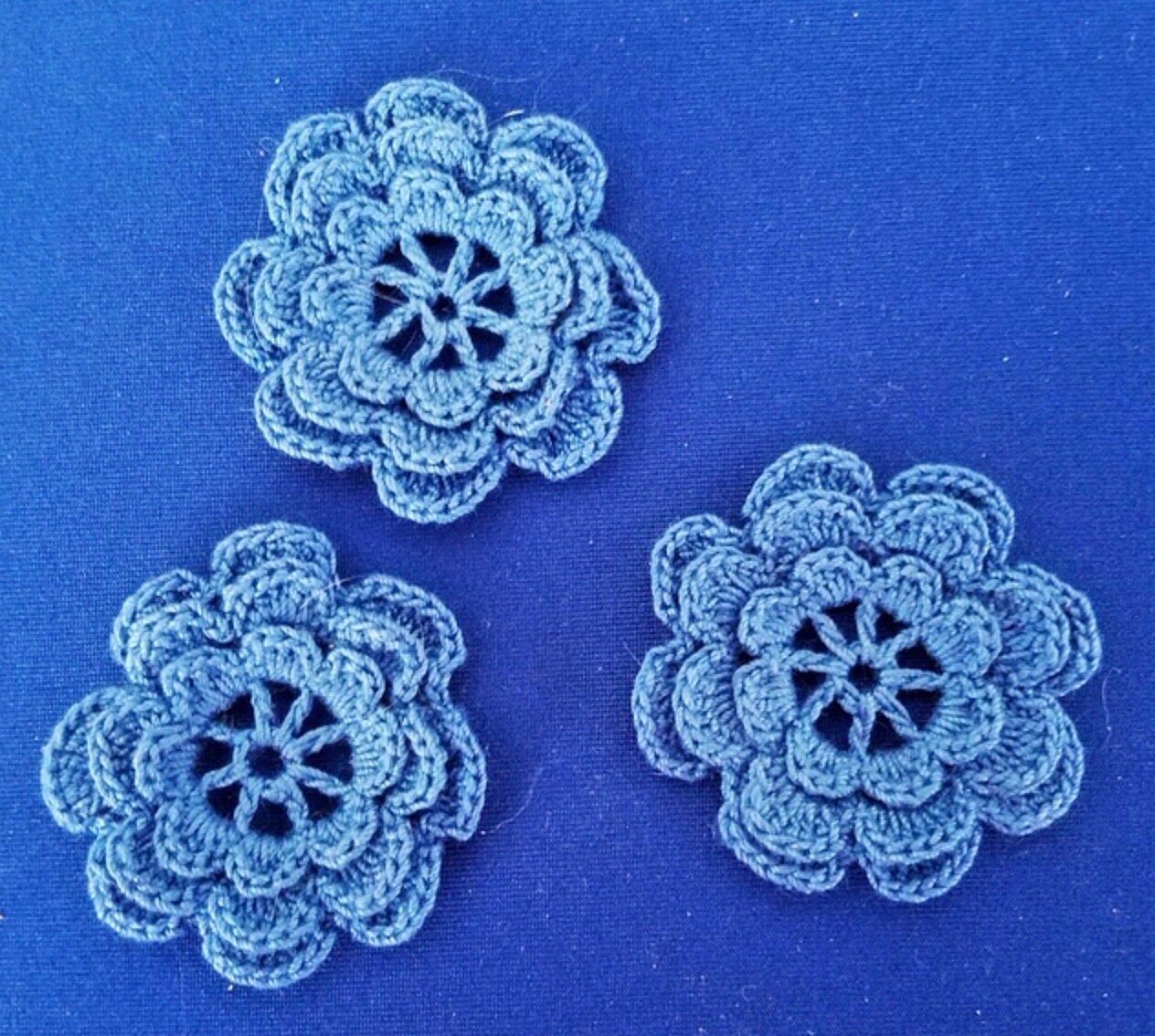 Hand Crocheted Flower Trims, Flower Appliques, Irish Roses ...