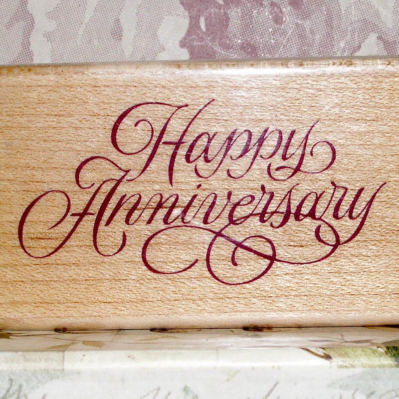 Anniversary Stamp - Etsy