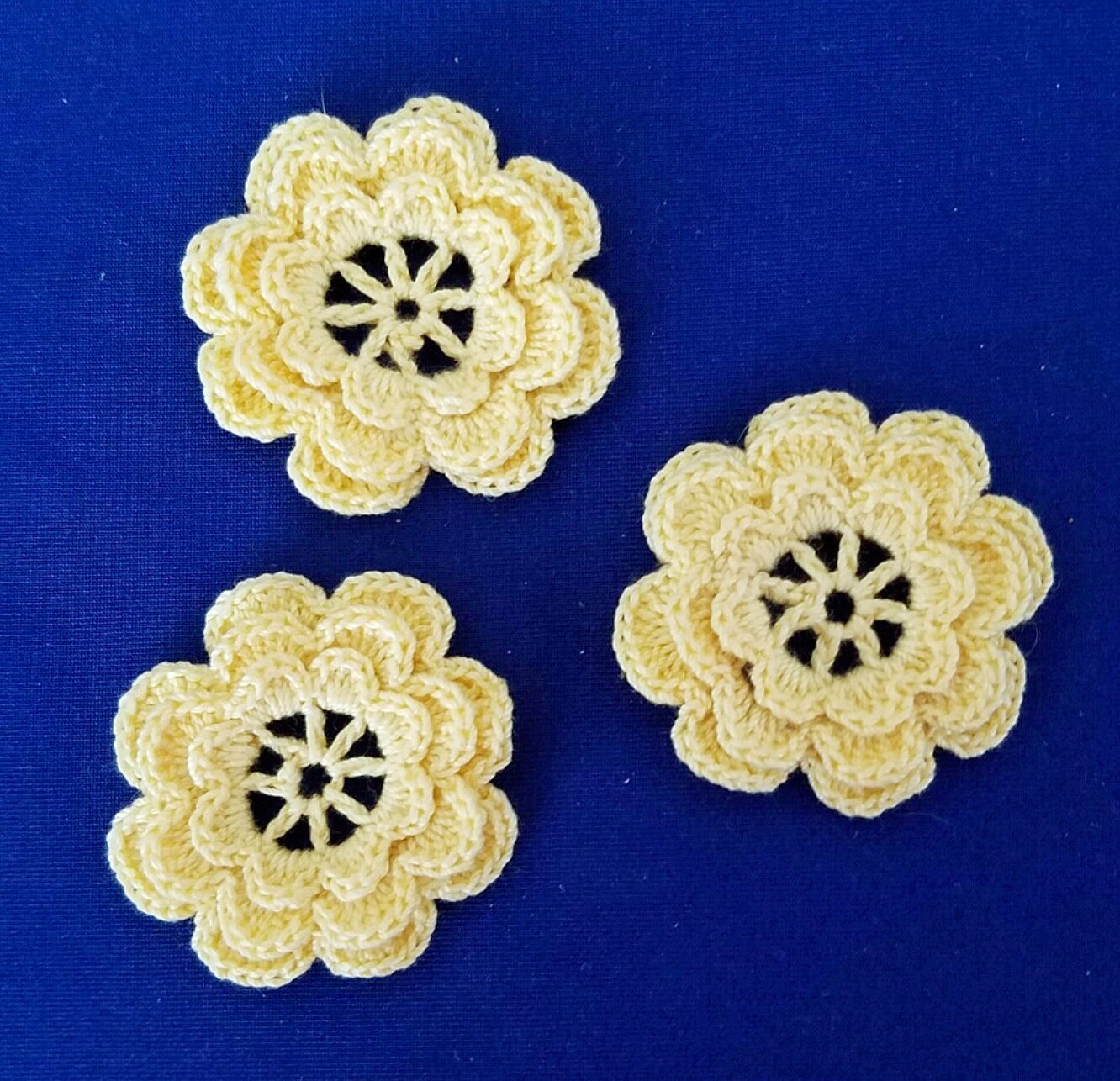 Hand Crocheted Flower Trims, Flower Appliques, Irish Roses ...
