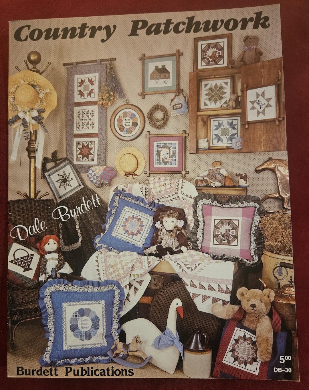 Burdett Productions, Country Patchwork Counted Cross Stitch Booklet, #S - Etsy