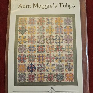 Brandywine Design #BWD-M02 Aunt Maggie's Tulips Quilt/pillow Pattern, # ...
