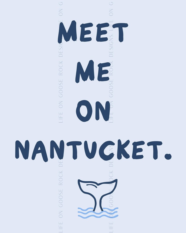Printable Nantucket Wall Art | Typography Print of Maine Landmarks ...