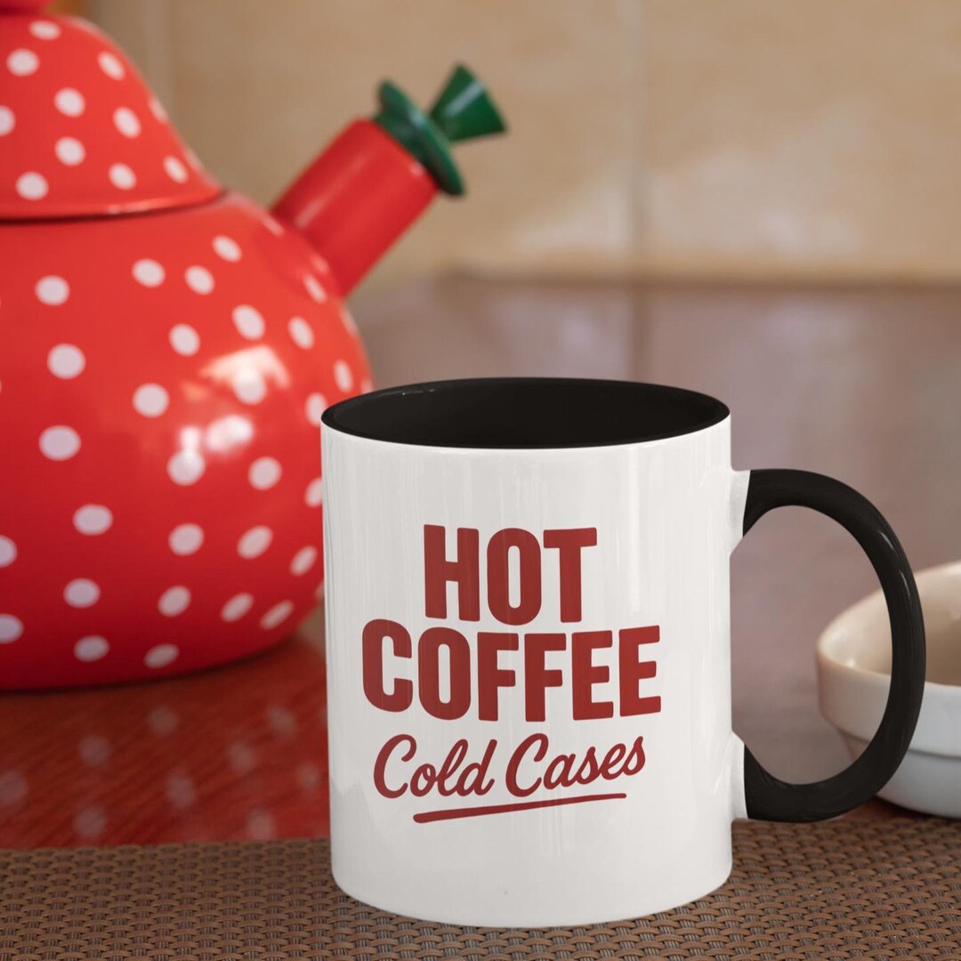 True Crime Coffee Hot Cases, Accent Mug - Etsy